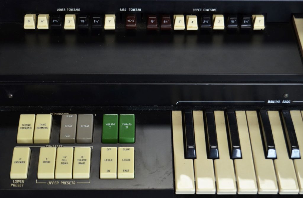 Hammond X-5 Organ & Leslie 760 Rotary Speaker w/ Stand, Bench & Manuals ...