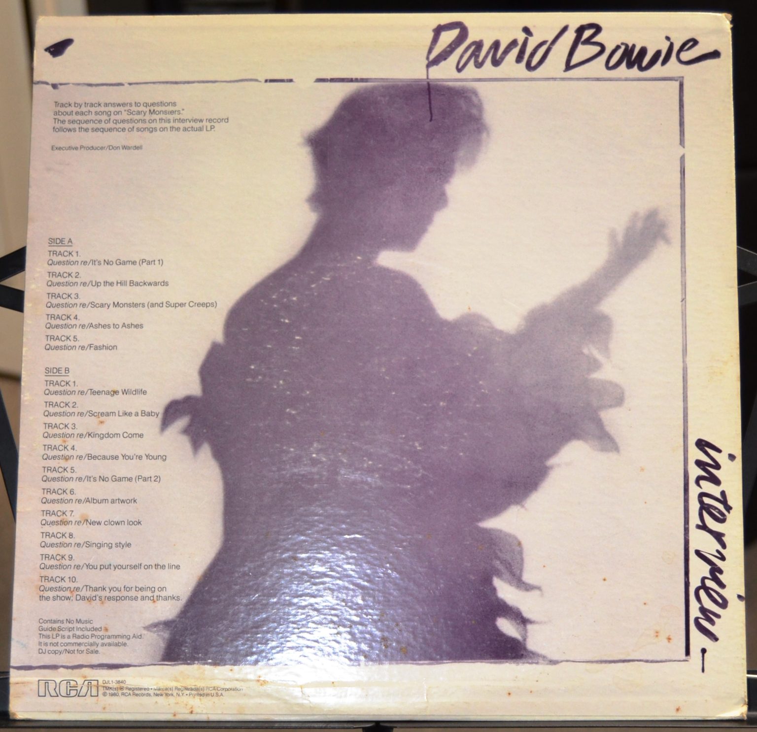 Mick Ronson Record Collection - David Bowie Interview LP | The Guitar ...