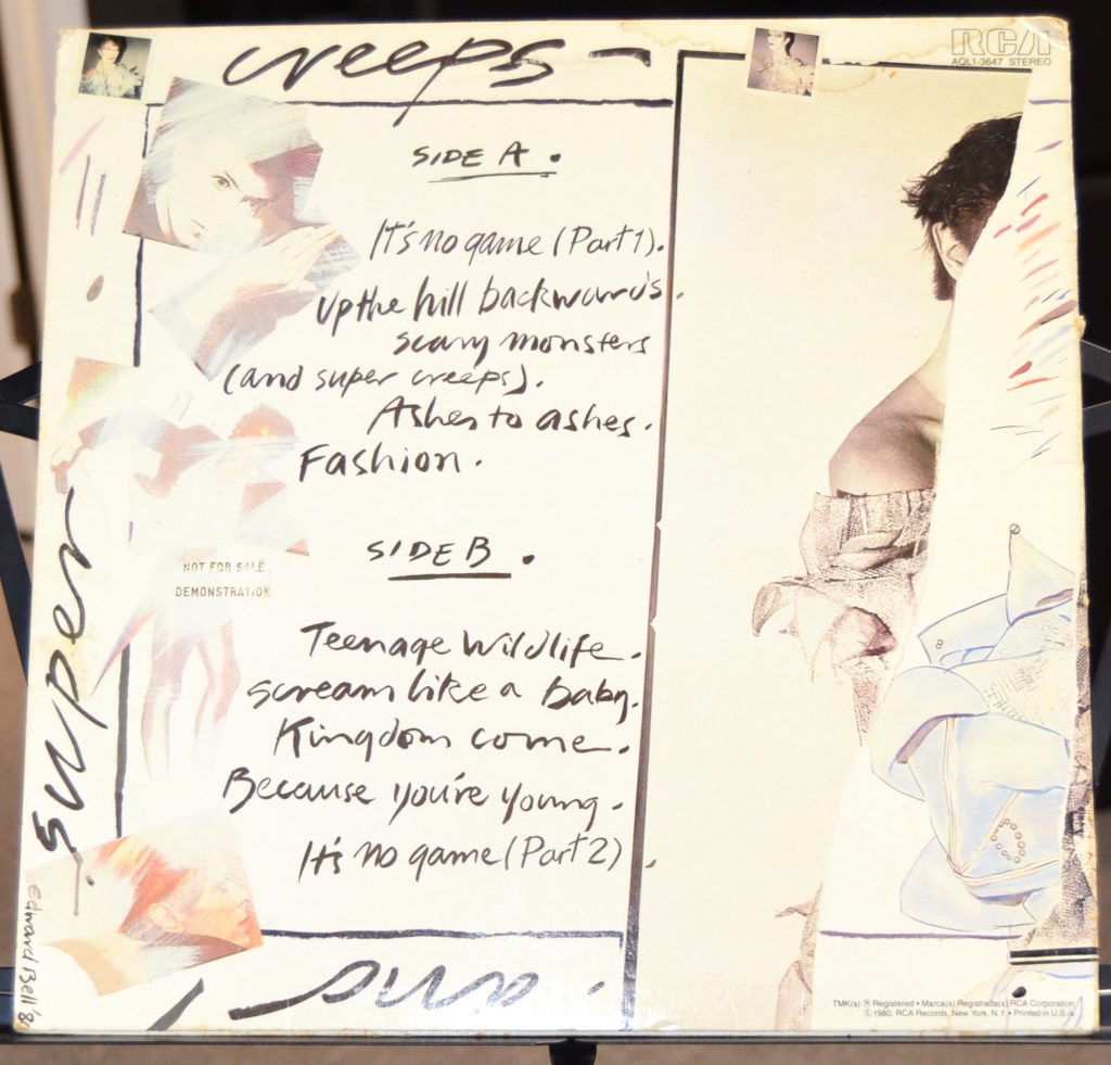 Mick Ronson Record Collection - David Bowie - Scary Monsters LP | The ...