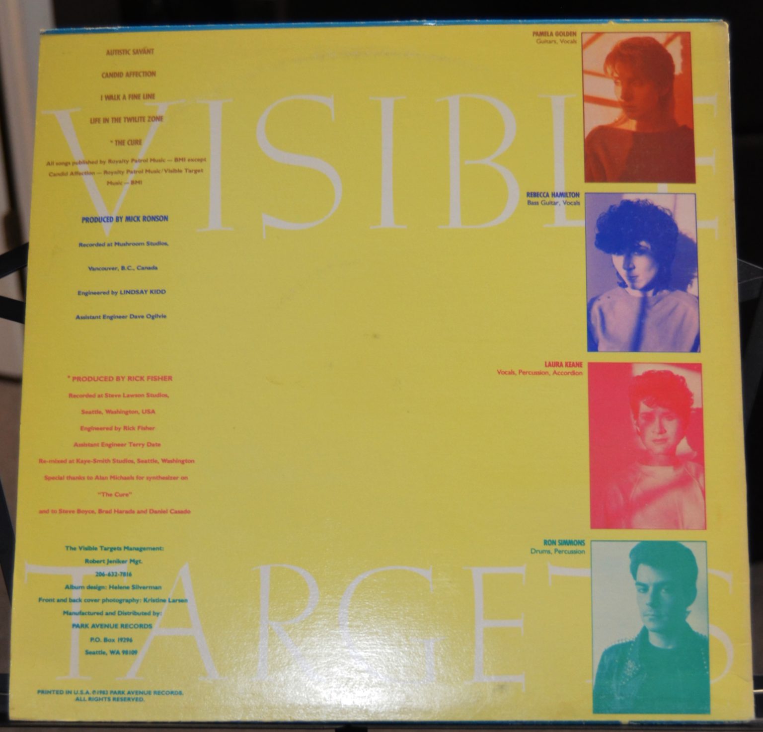 Mick Ronson Record Collection - The Visible Targets - Autistic Savant ...